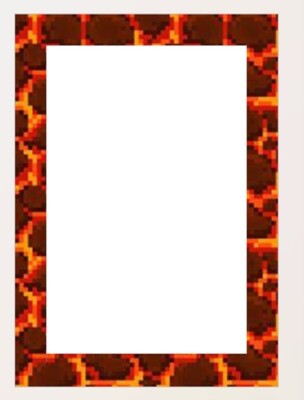 20 Sheets 5 Envelopes A5 Letter Set UNLINED: Minecraft lava | eBay