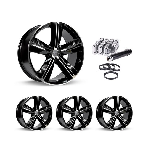 Set of 4 RTX SMS Black Alloy Wheel Rims for Acura P30199 18x7.5 5x114.3 ...