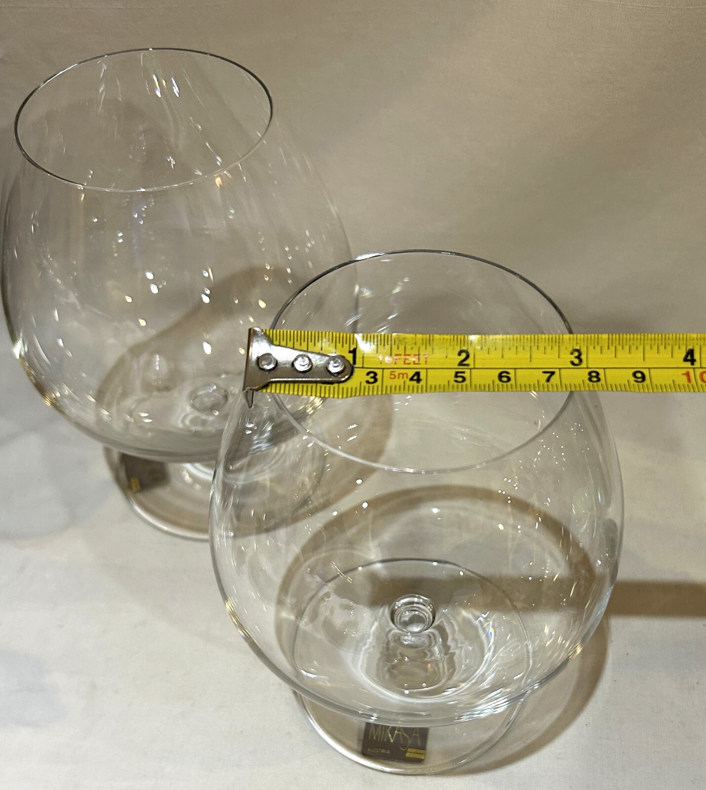 Pair of Mikasa Brandy Glass Balloon Snifter 6" Tall Made in Austria | eBay