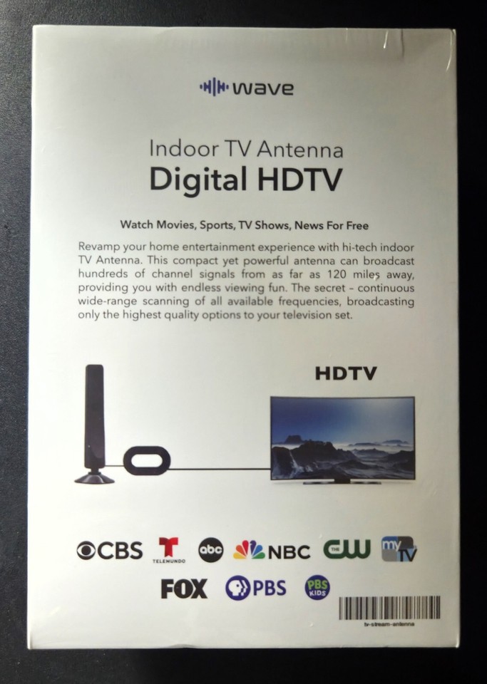 Wave Indoor Digital HDTV TV Antenna Factory Sealed | eBay