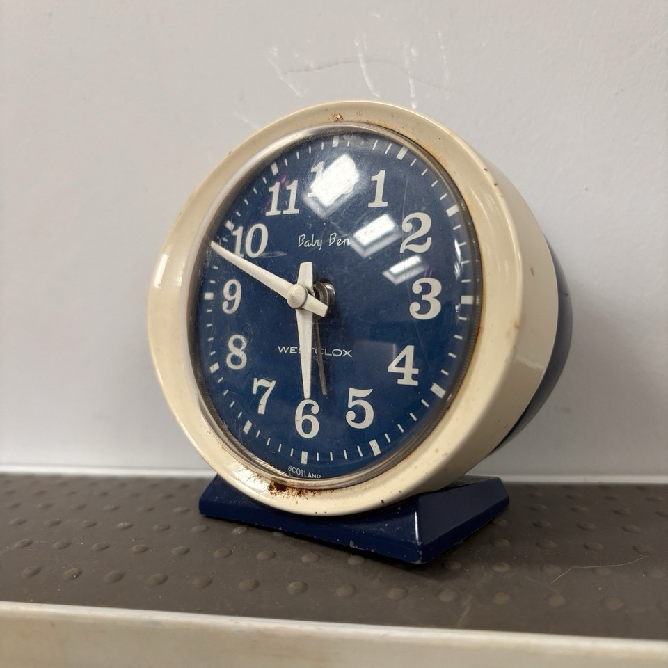 Westclox Baby Ben Mid Century Alarm Clock Not Working / Untested | eBay