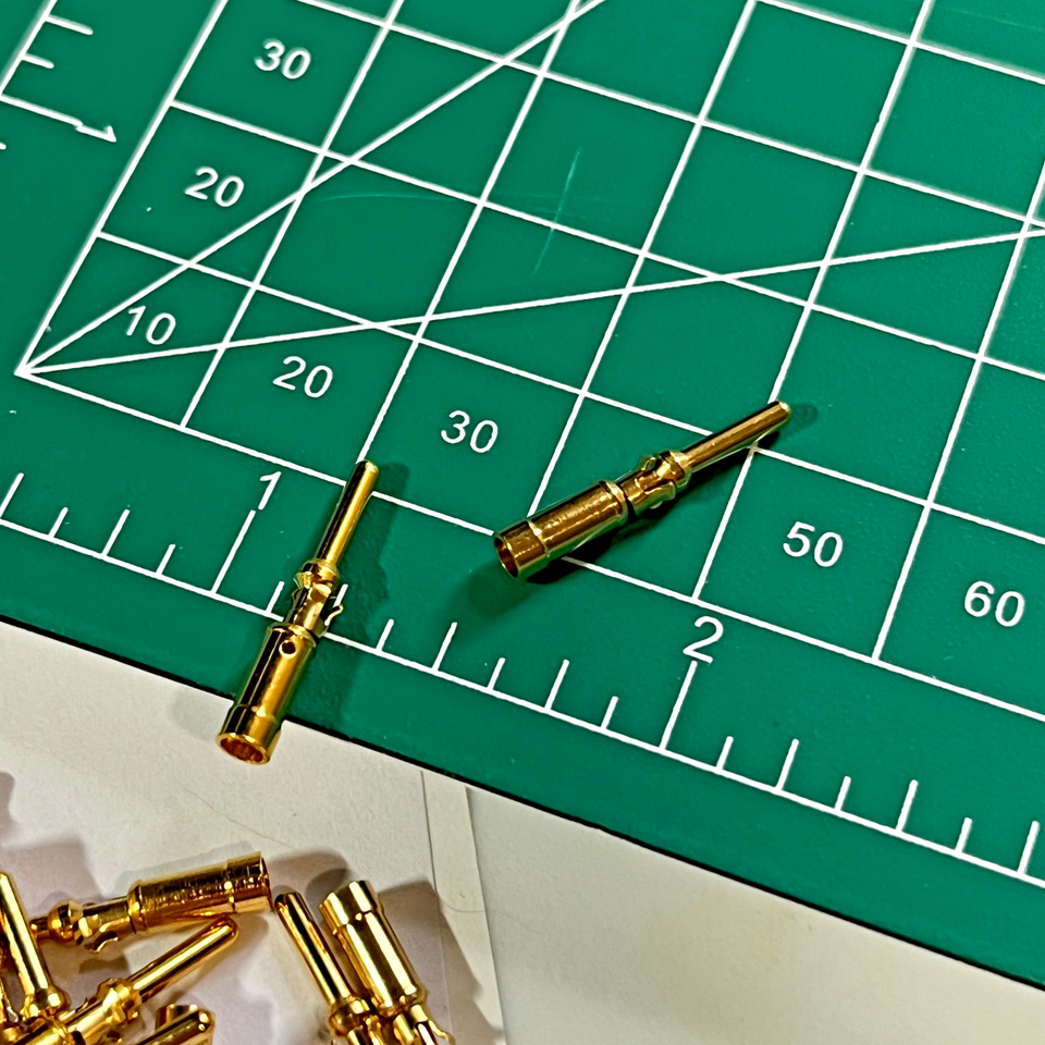 150PCS Amphenol/Positronic Male Contact Crimp Pins 18 - 16 AWG MC116N ...