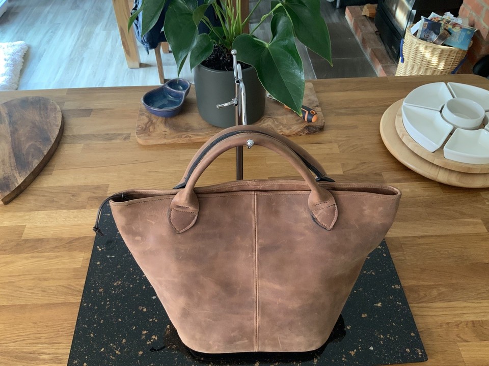 HAND CRAFTED HENRY TOMPKINS TOTE DISTRESSED LEATHER BAG VGC | eBay UK