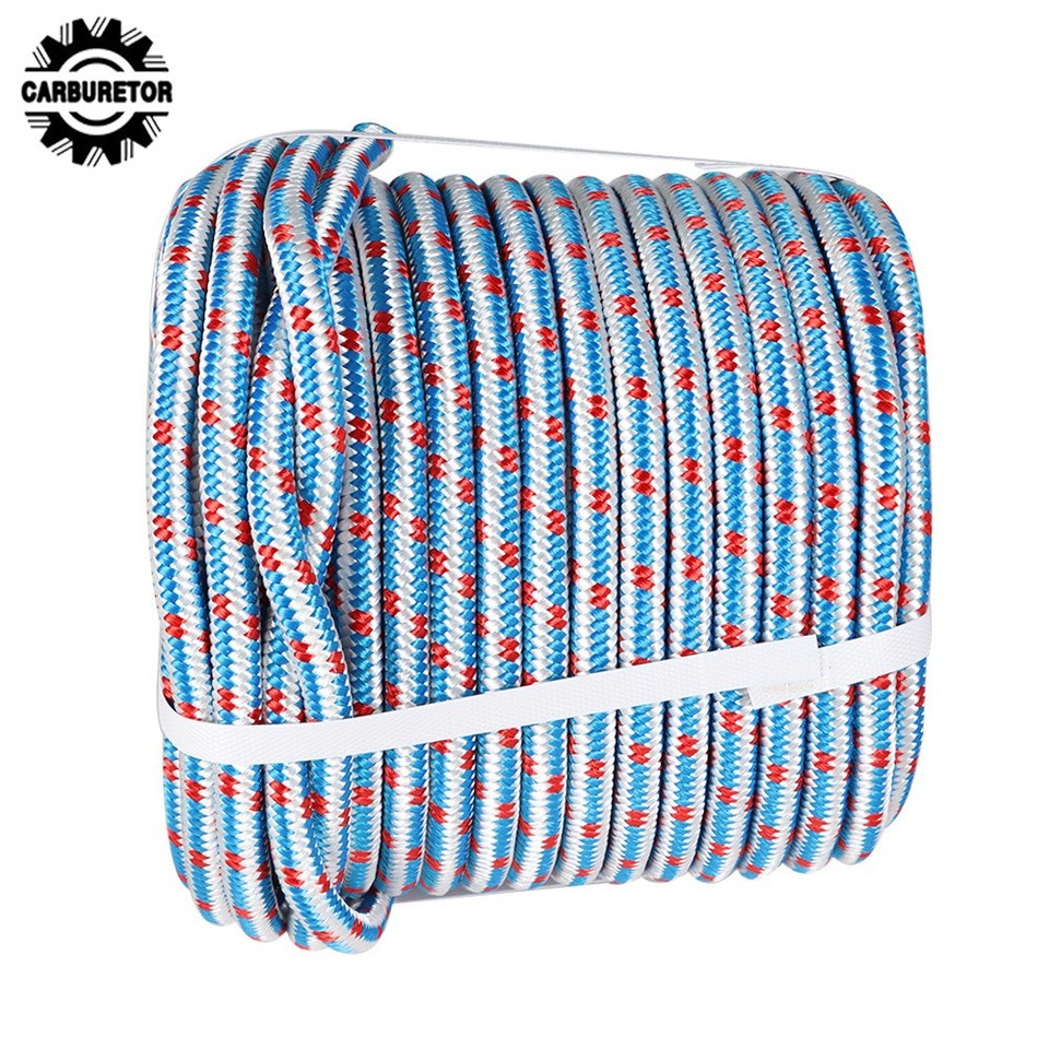 16 Strand Braided Nylon Core High-Density Polyester Rope 1/2 Inch × 150 ...