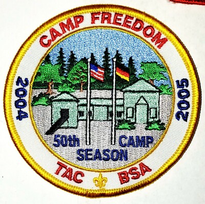 Camp Freedom (Germany) 2004-2005 50th Ann Pocket Patch BSA | eBay