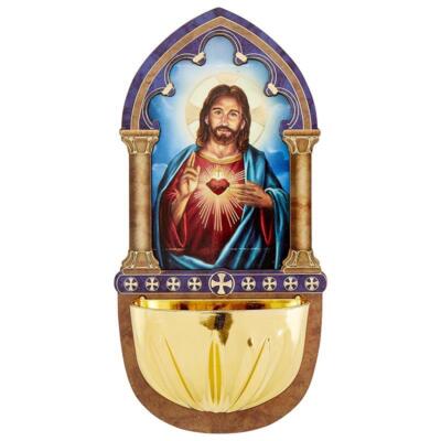 Holy Water Fonts - Sacred Heart Holy Water Font