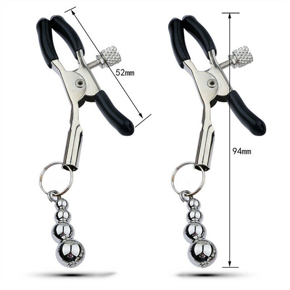 PU Leather Collar With Nipple Clamps SM Bondage Play sex Toys For ...