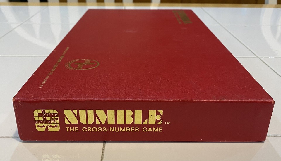NUMBLE The Cross-Number Game 1968 Scrabble-like with Numbers | eBay