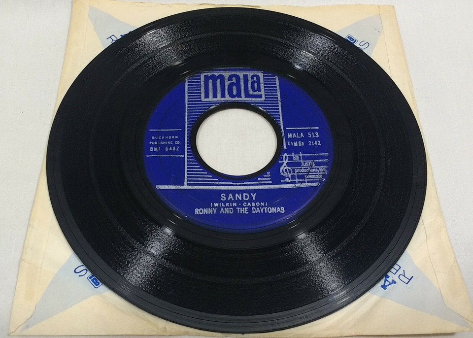 Ronny And The Daytonas "Sandy" 1965 Mala 513 7" 45 rpm Vinyl Record | eBay