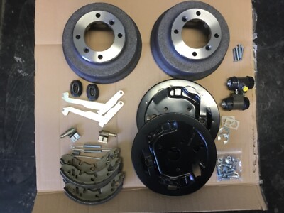 CLASSIC MINI REAR BRAKE OVERHAUL REBUILD KIT 1” SPACED DRUMS BACKPLATES ...