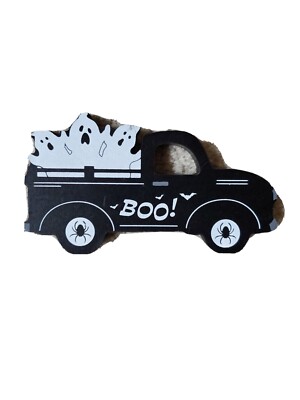 TRUCK Halloween Trick Or Treat Decor Wood Pickup Ghosts Boo | eBay