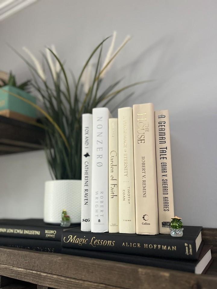 Stack of 6 colorful books for Decorating Staging | Book Decor| Home ...