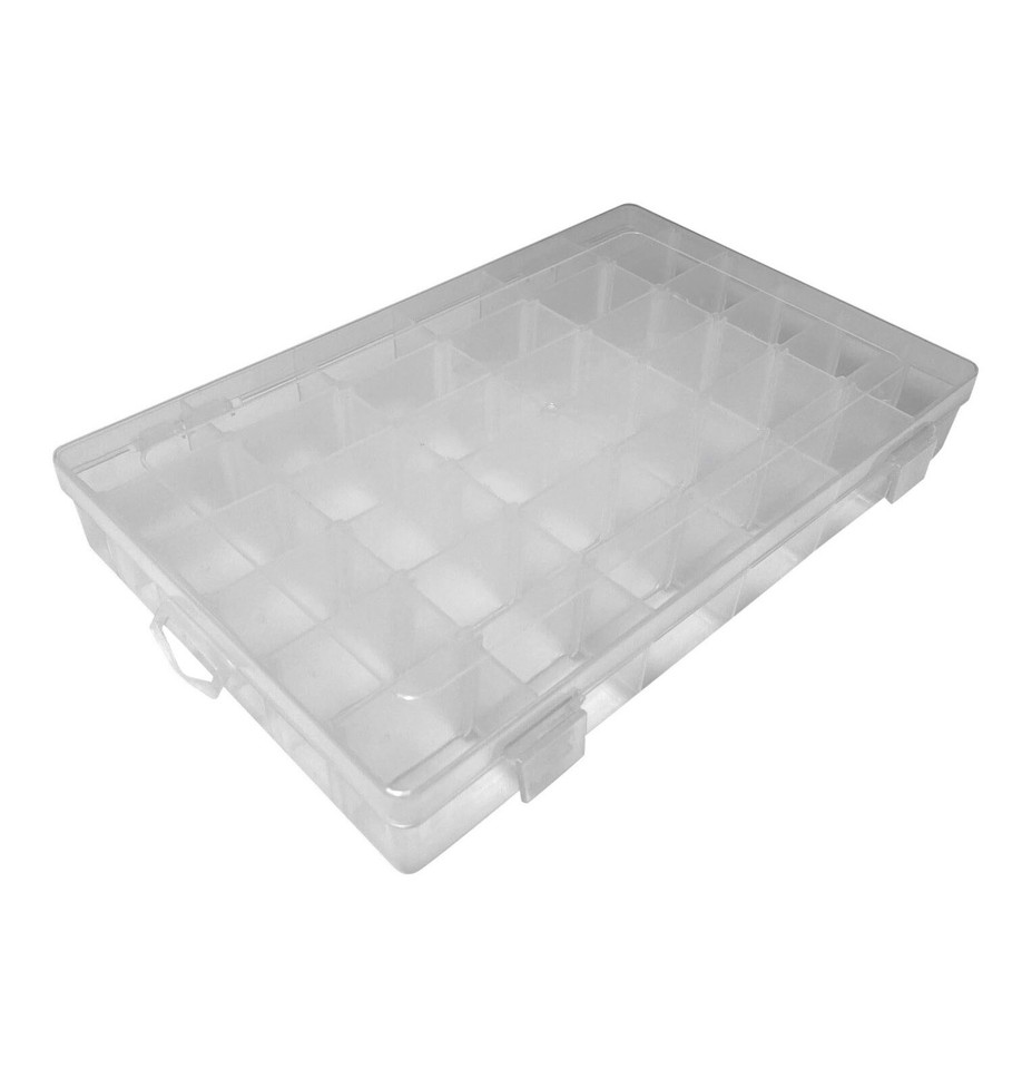 Storage Box Hard Plastic Adjustable Compartment Slot Plastic Craft ...