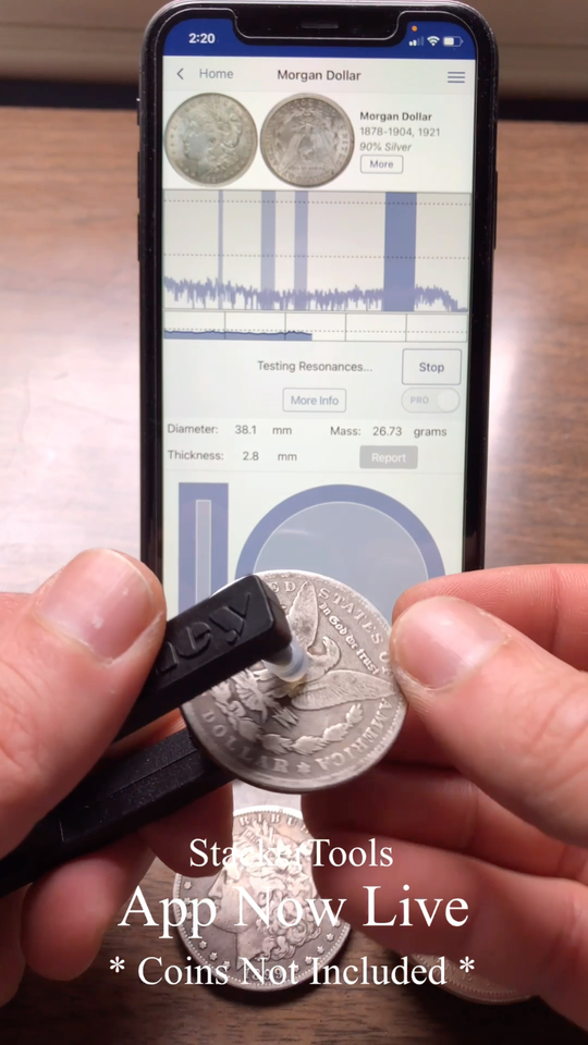 The Pocket Pinger w/ Stack Stick - Coin Ping Test, Coin Pinger | eBay