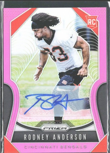 2019 Panini Prizm #337 Rodney Anderson Rookie Autographs Prizm Pink | eBay