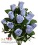 14 Artificial Rose Buds Bush Silk Wedding Flowers Bouquet Party ...