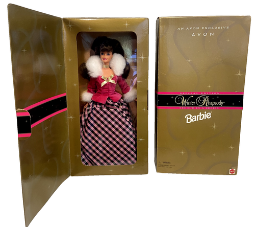 Vintage AVON Exclusive Special Edition Mattel "Winter Rapsody" Barbie ...