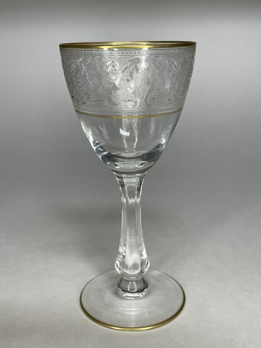 Glastonbury Lotus Brocade Gold Wine Glass Replacement Etched Glass 6 1/ ...