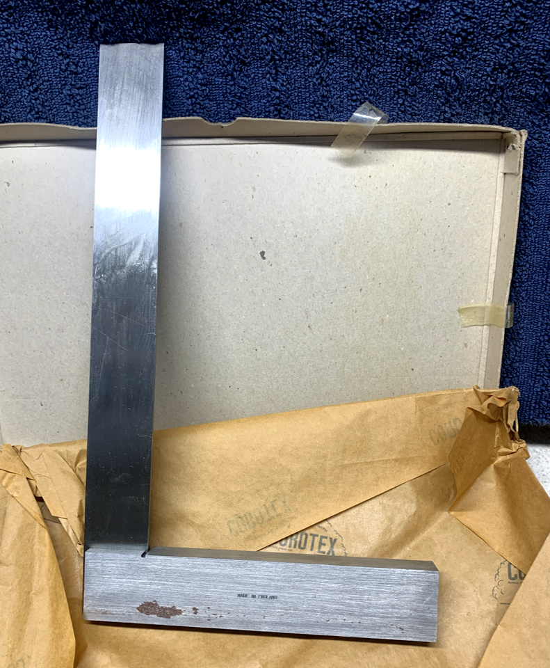 Machinist Tool: Vintage 12" Precision Solid Square (NOS) England | eBay