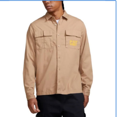 Caterpillar Men’s Size Large Urban Passage Long Sleeve Shirt Oak Buff ...