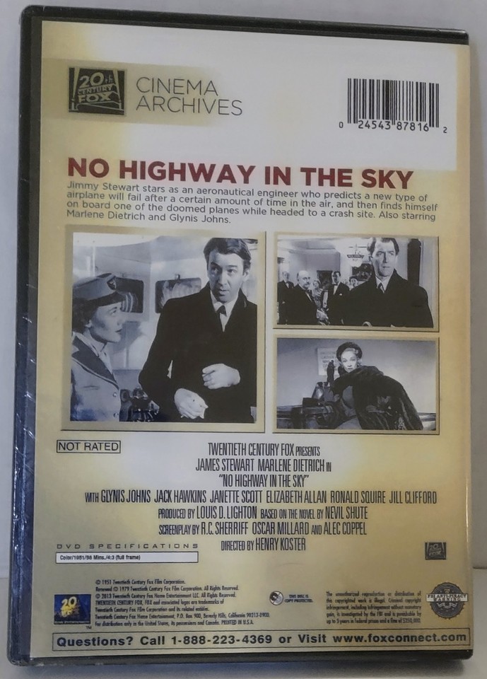 No Highway In The Sky DVD for rafernet | eBay
