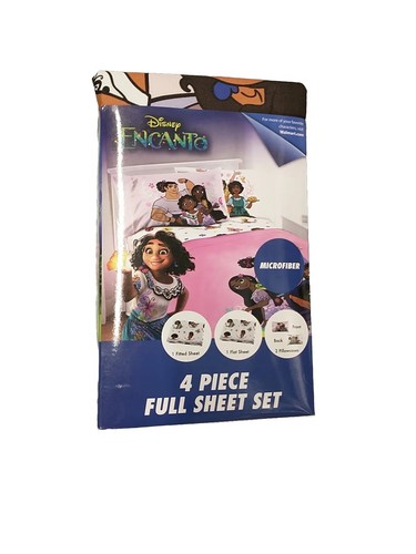 Kids Sheet Set Encanto The Family Madrigal 4 PC FULL Microfiber Disney ...