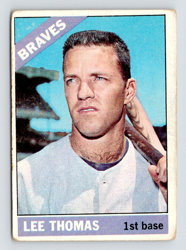 1966 Topps Card, #408 Lee Thomas, Atlanta Braves | eBay