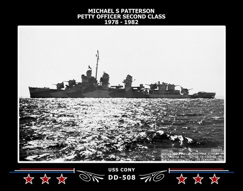 Navy Emporium USS Cony DD-508 Canvas Photo Print 184DD508 | eBay