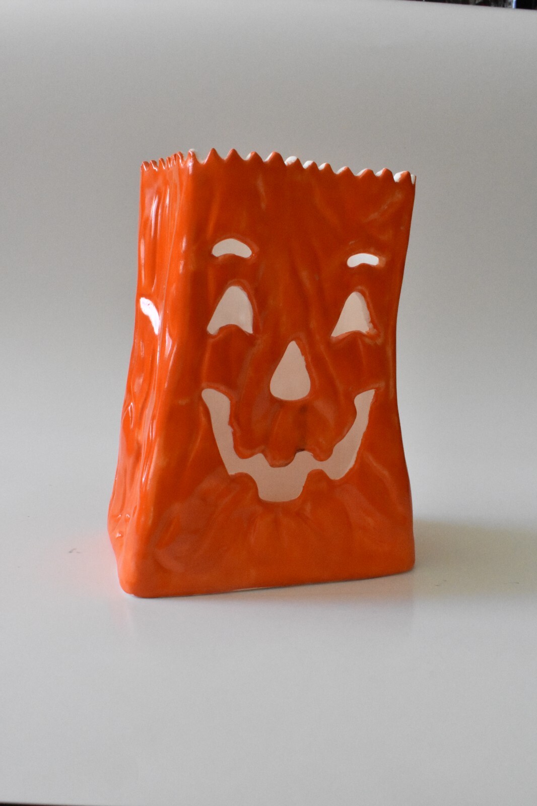 5 1/2" Celebrations by Silvestri Halloween Ceramic Paper Bag Jack-O ...