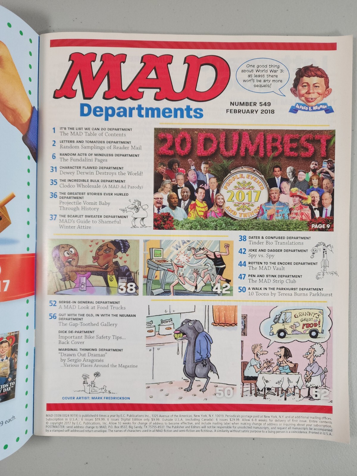 Mad Magazine February 2018 #549 Donald Trump | eBay