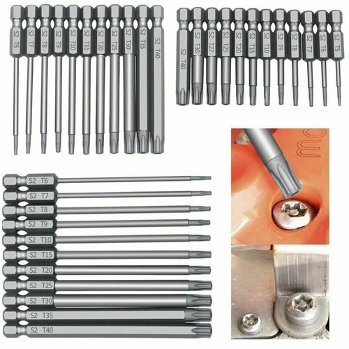 Security Torx Bit Set Quick Change connect impact driver drill Tamper ...