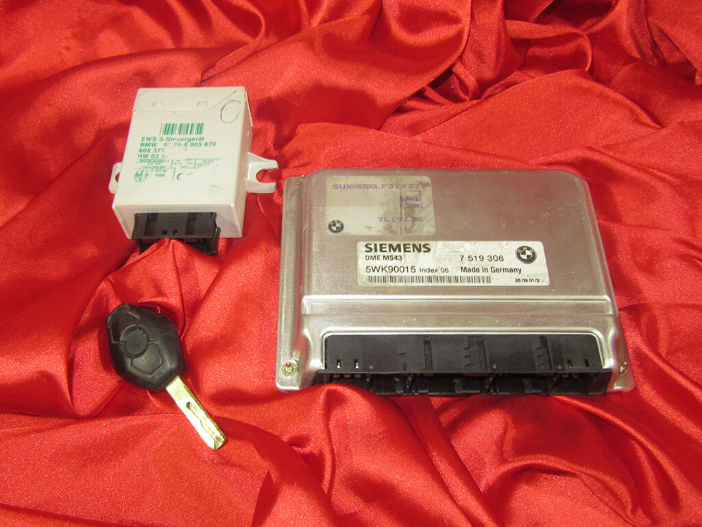 BMW E46 E39 E53 3 5 X5 series 3.0i M54 ENGINE SET ECU MODULE DME MS43 ...