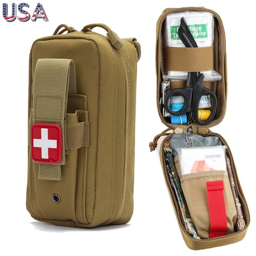 Tactical EMT Medical Pouch Rip-Away Belt First Aid Pouch Molle ...