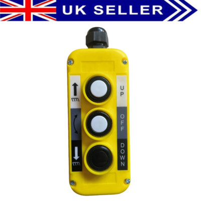 3 Button Control Box Switch-Tail Lift Winch Windlass Driving Button ...