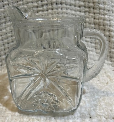 Anchor Hocking Early American Prescut 40 oz. Square Pitcher Star Of ...
