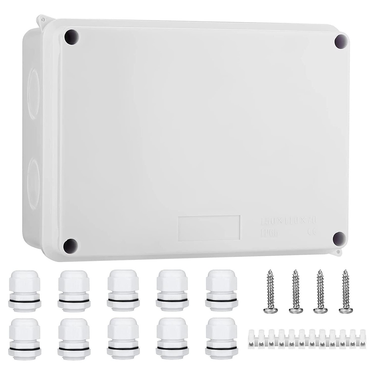 White Plastic Electrical Boxes Electrical Junction Box For Power Tool,