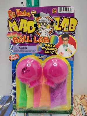 Brand New Dr. Wacko’s Mad Lab Ball Lab Create A Bouncy Ball Kit Sealed ...