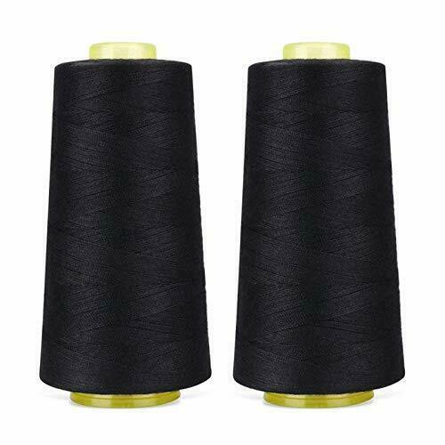 Traditional Sewing Thread Spool Black For Stitching Each 10000 Meter 2 ...