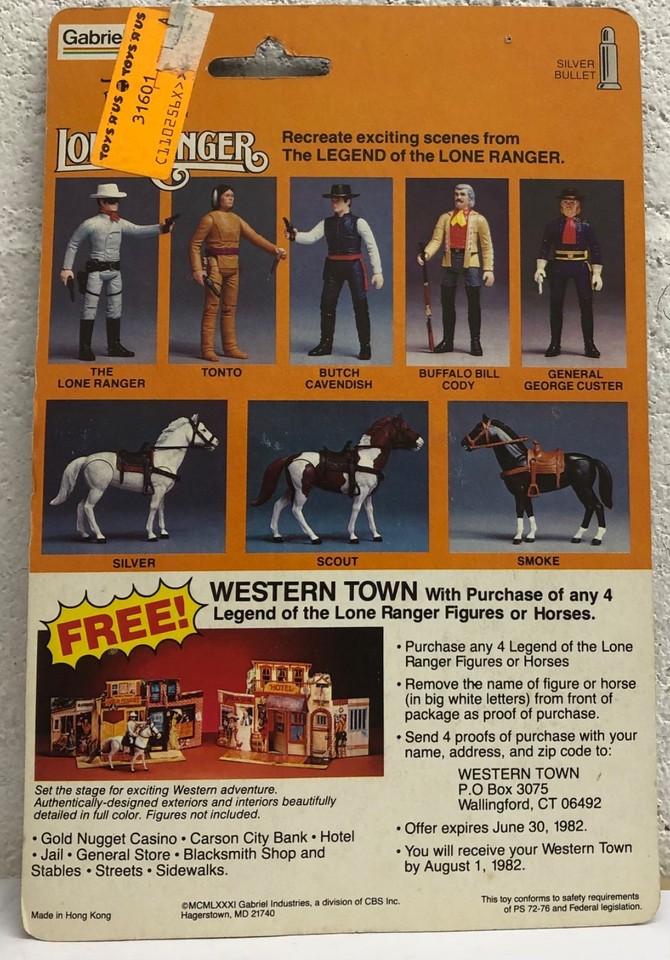 The Legend Of The Lone Ranger Butch Cavendish 3.75" Gabriel Cowboy 1980 ...