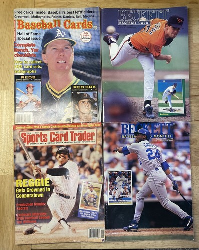 Lot Of 4 Vintage Baseball Card Monthly Magazines | eBay