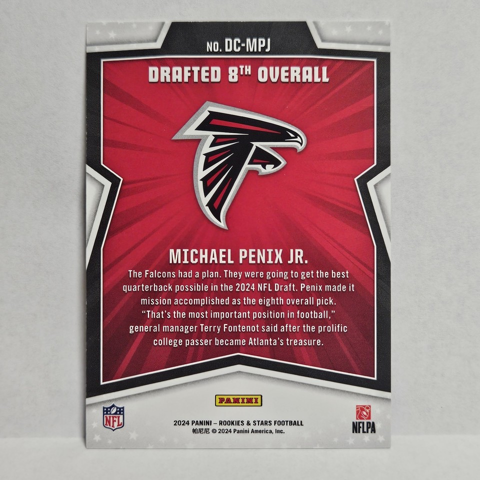 2024 Panini Rookies & Stars Draft Class Blue #DC-MPJ Michael Penix Jr ...
