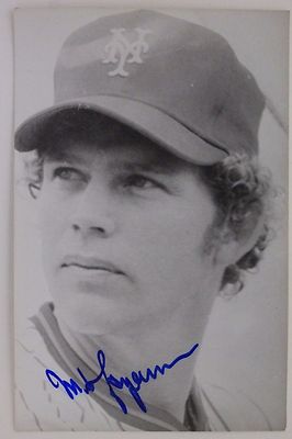 MIKE JORGENSEN New York Mets Expos Rangers Cardinals Autograph 3x5 ...