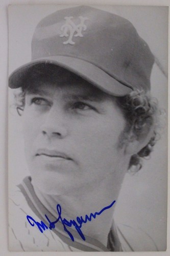 MIKE JORGENSEN New York Mets Expos Rangers Cardinals Autograph 3x5 ...