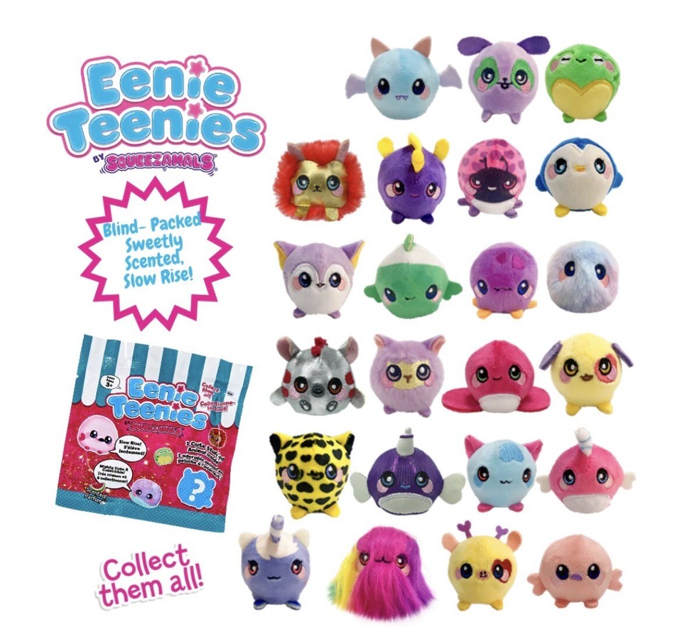 Squeezamals Eenie Teenies Mystery Pack [1 Cute Stuffed Animal Inside ...