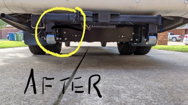 2.5"x3" Weld-on Steel Roller Rear Frame/Bumper Motorhome 5th Wheel RV ...