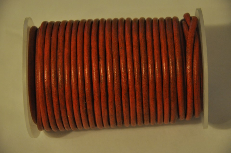 Vintage Round Leather Cord Real 1,1.5,2,3,4,5mm for Jewellery String ...