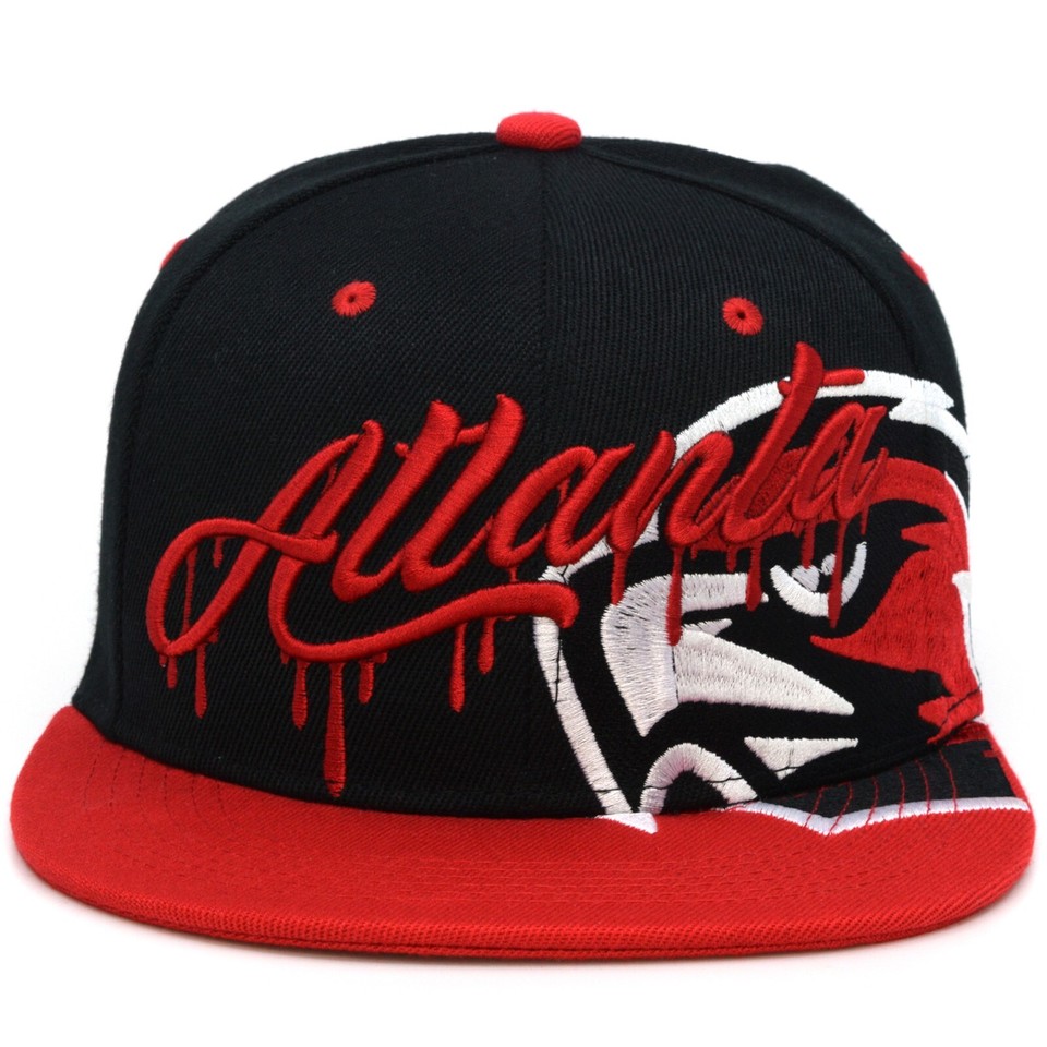 Atlanta New Leader Downtown ATL Bird Falcon Head Adjustable Snapback ...