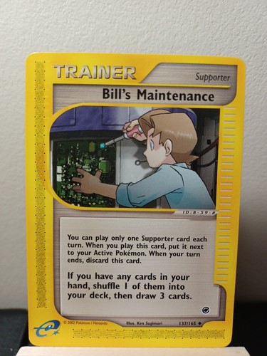 2002 Pokemon TCG - Expedition Base Set Bill's Maintenance - 137/165 ...