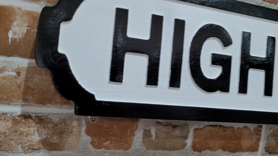 Highbury Old Wood London Football Vintage Street Sign Arsenal Holloway ...