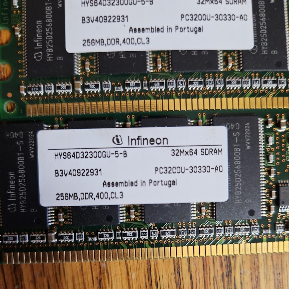 Infineon DDR 256MB hynix Computer Memory Stick Lot x8 RAM | eBay